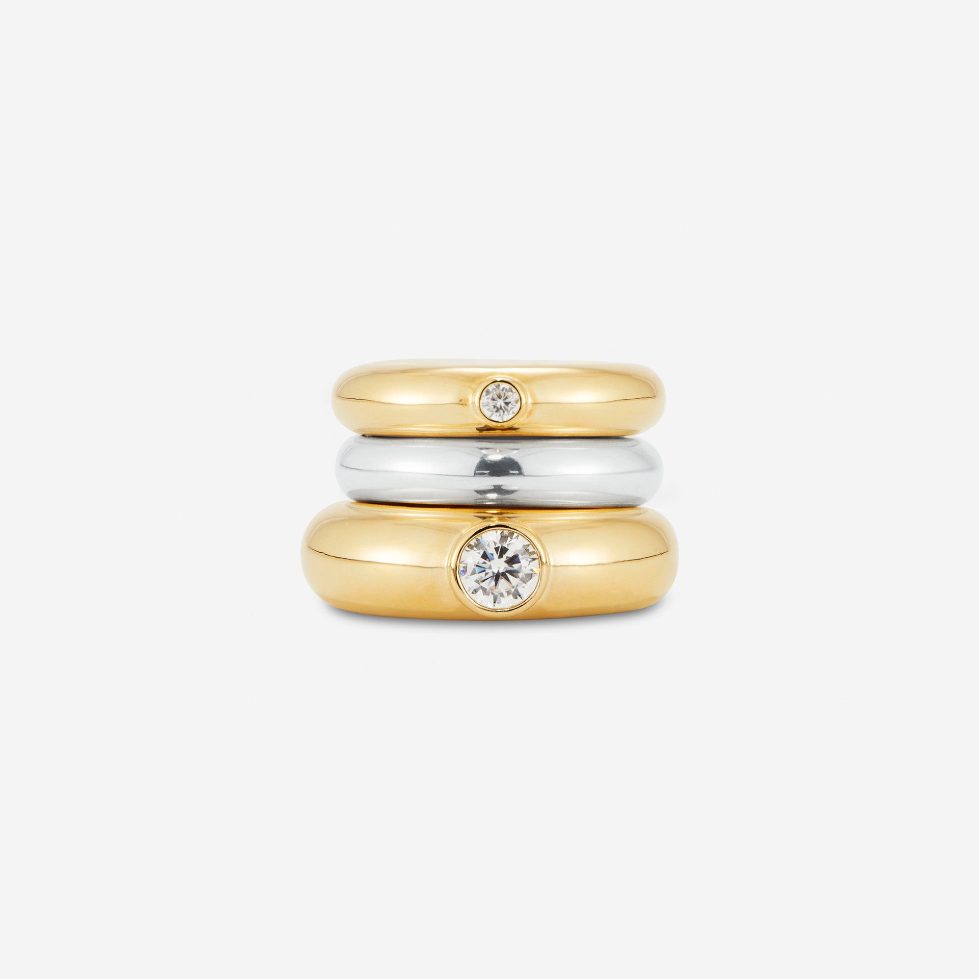 Stacking Donut Rings with CZ – MÉGA