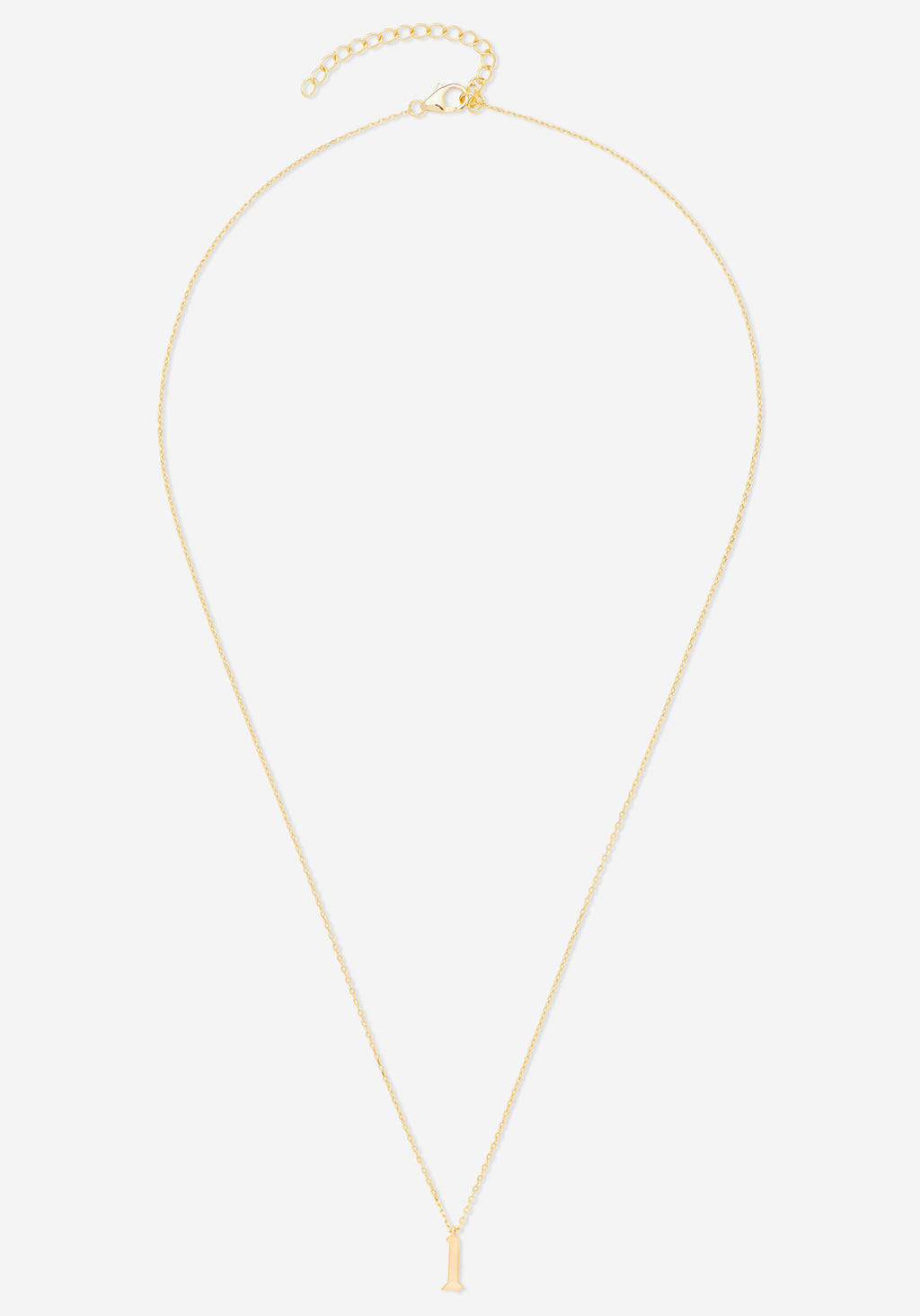 Number 1 Pendant Necklace – MÉGA