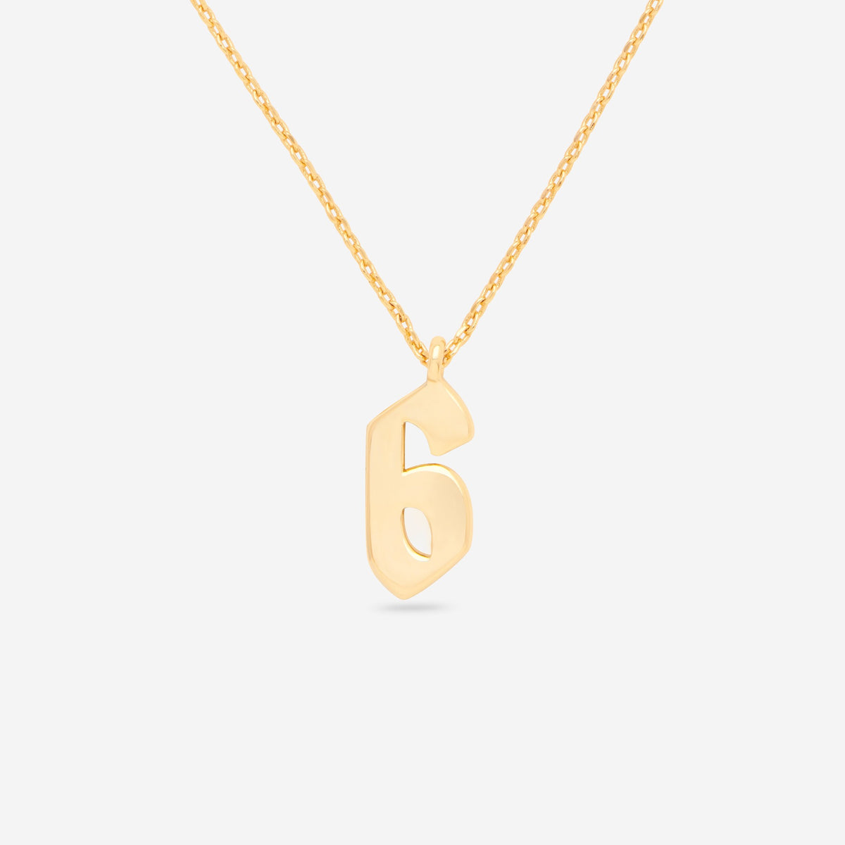 Number 6 Pendant Necklace – MÉGA