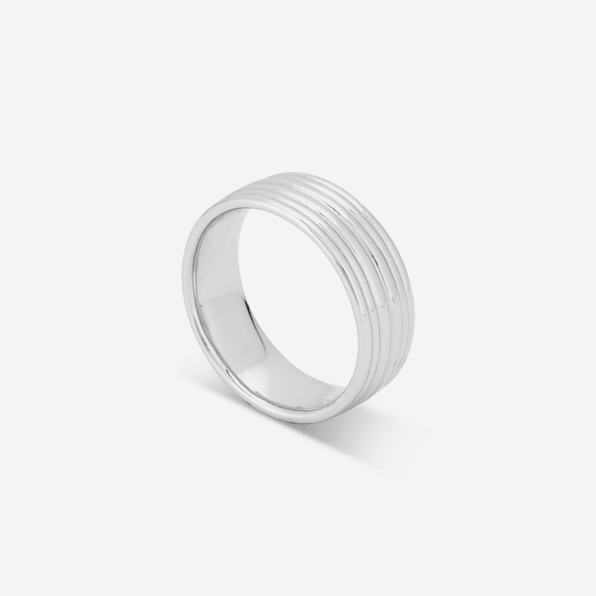 Ridged Band Ring – MÉGA